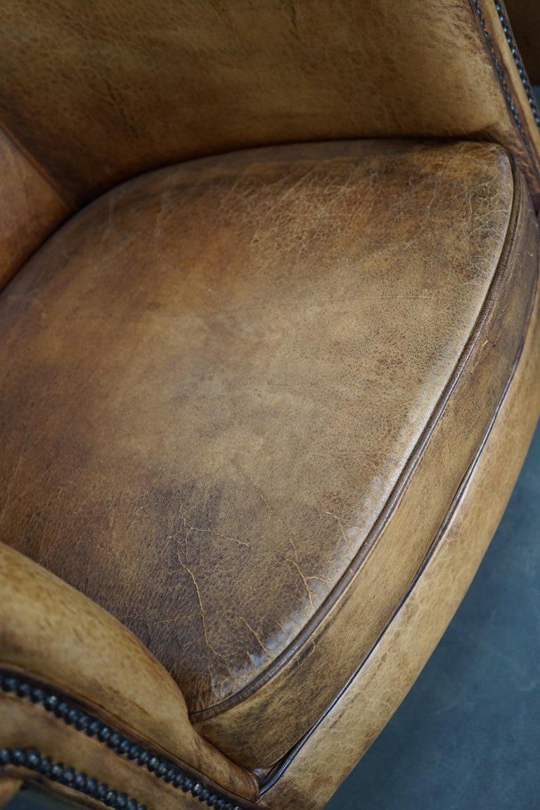 Vintage Dutch Leather Club Chairs, Set of 2 For Sale at 1stdibs