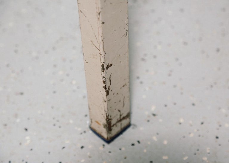 Vintage Dutch Linoleum Top Industrial Dining Table at 1stDibs