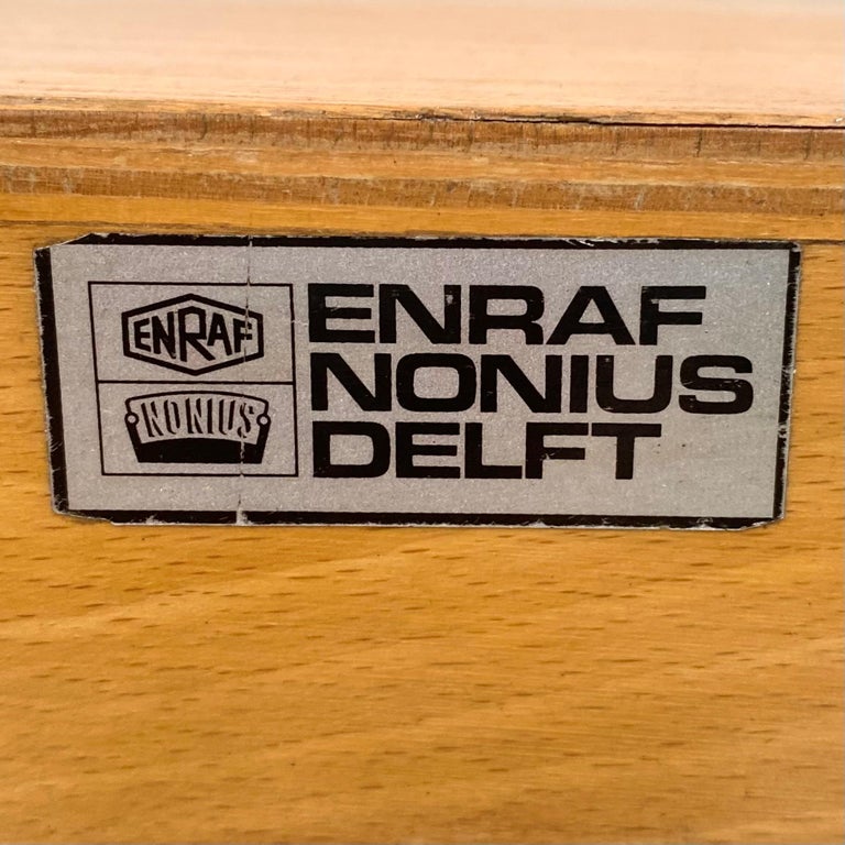 Vintage Dutch Plywood Beech Armchairs by Enraf Nonius Delft, 1970s For ...