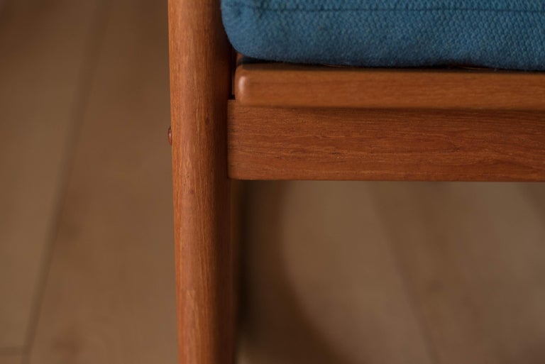 Vintage Dux Teak and Cane 532-A Rocking Chair by Hans Olsen for Juul ...