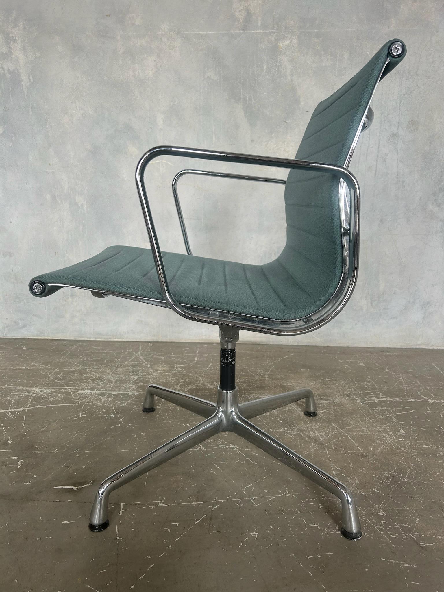 Vintage Eames Dining Chairs Blue and Chrome Grade B (Chair c) For Sale ...