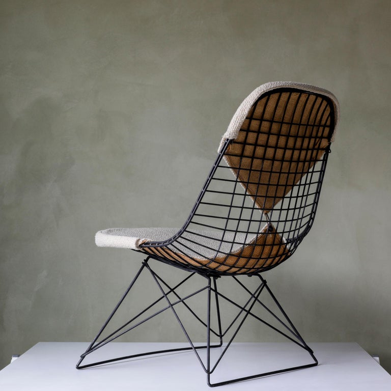 Vintage Mid Century Modern Eames LKR-1 Black Cats Cradle Lounge Chair ...