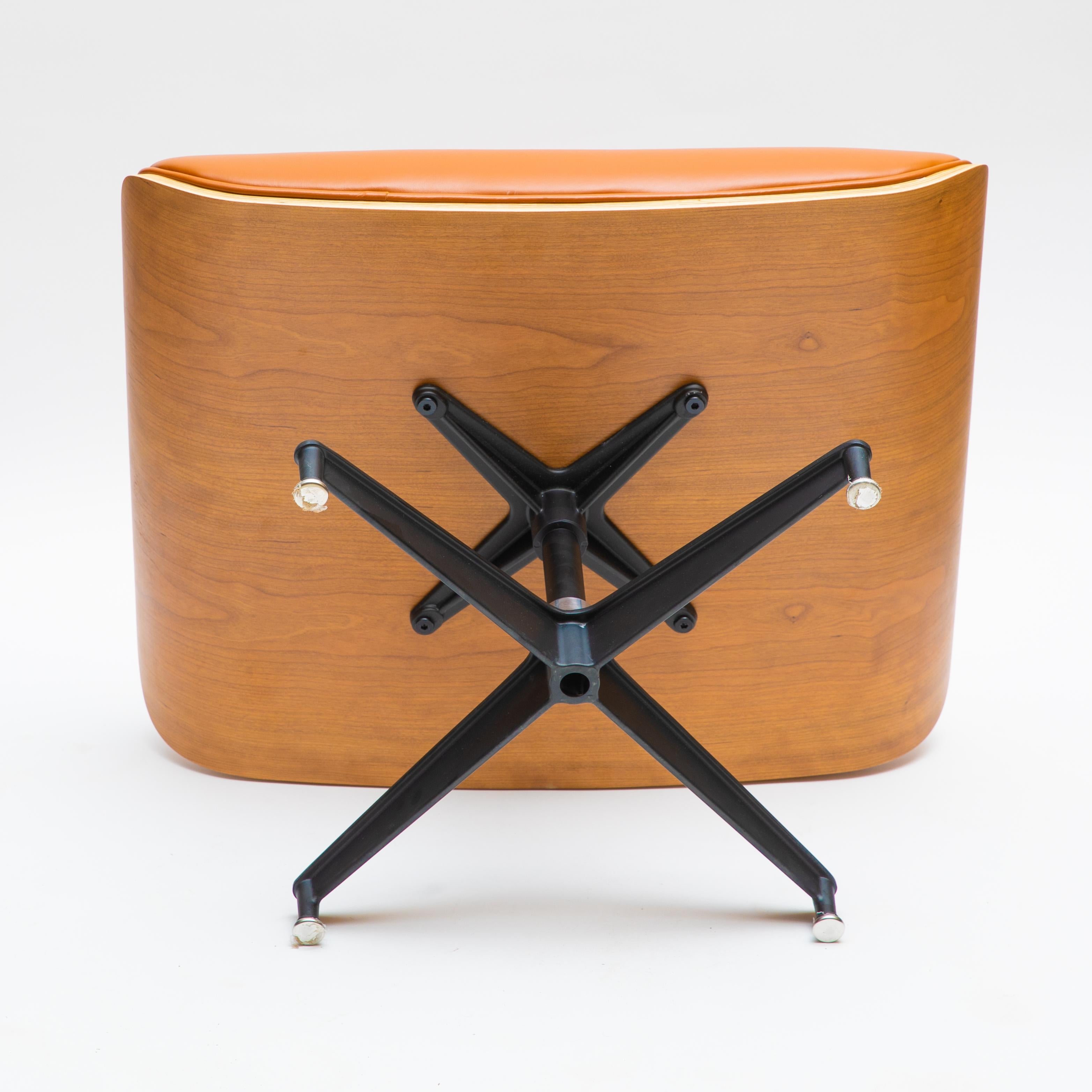 Vintage Eames Style Lounge Chair with Ottoman at 1stDibs