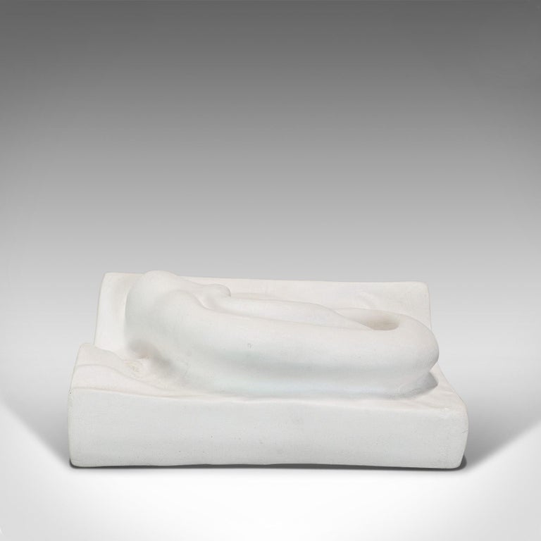 Vintage Ear Sculpture, English, Plaster, Haut Relief, Anatomical ...