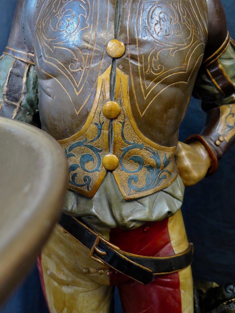 Vintage Early 20th Century Wooden Renaissance Courtier For Sale at 1stdibs