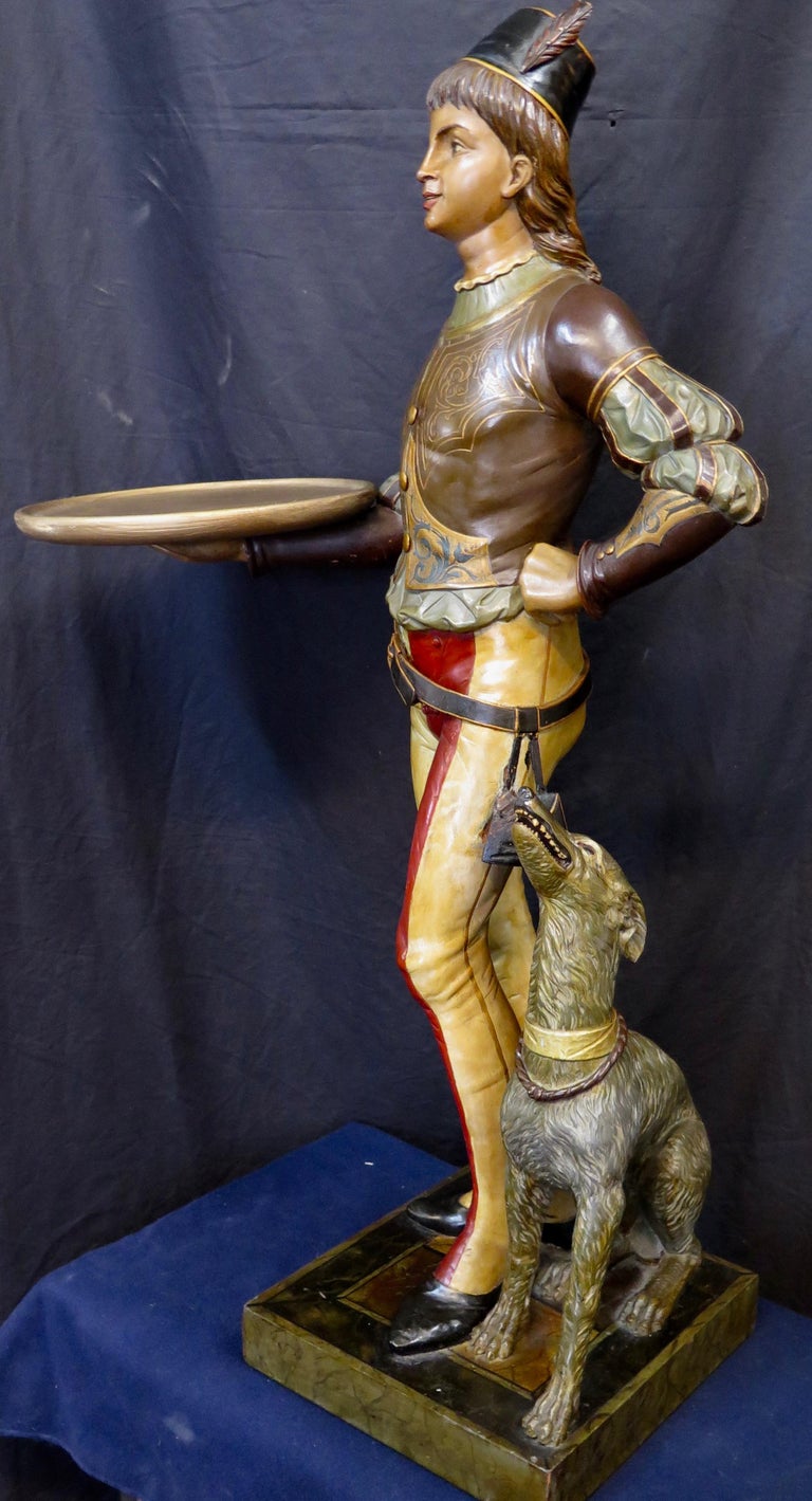 Vintage Early 20th Century Wooden Renaissance Courtier at 1stDibs