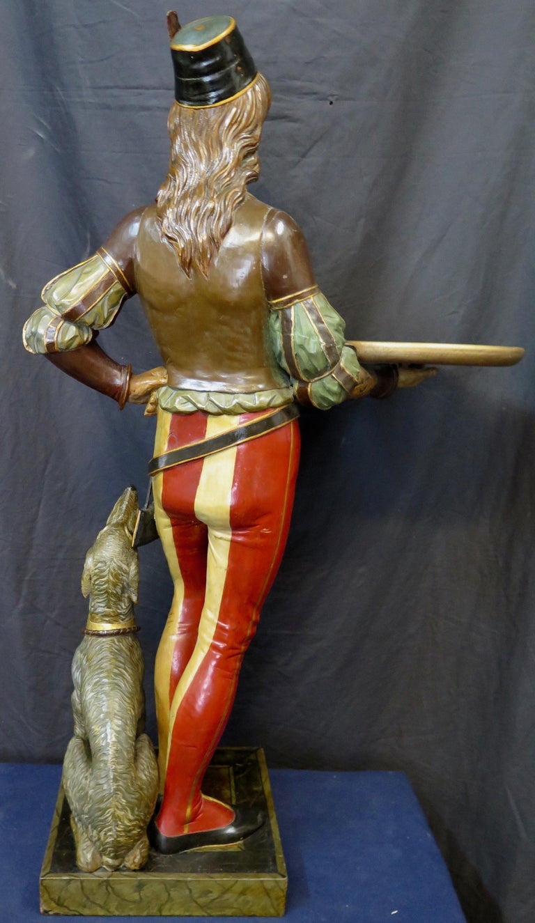 Vintage Early 20th Century Wooden Renaissance Courtier For Sale at 1stdibs