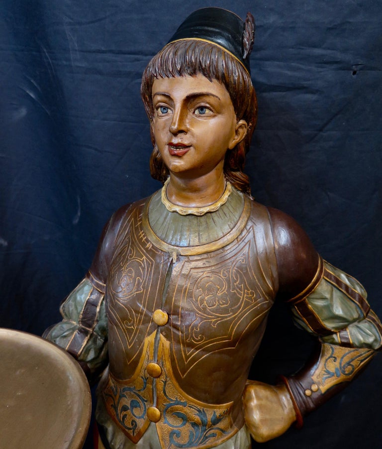 Vintage Early 20th Century Wooden Renaissance Courtier For Sale at 1stdibs