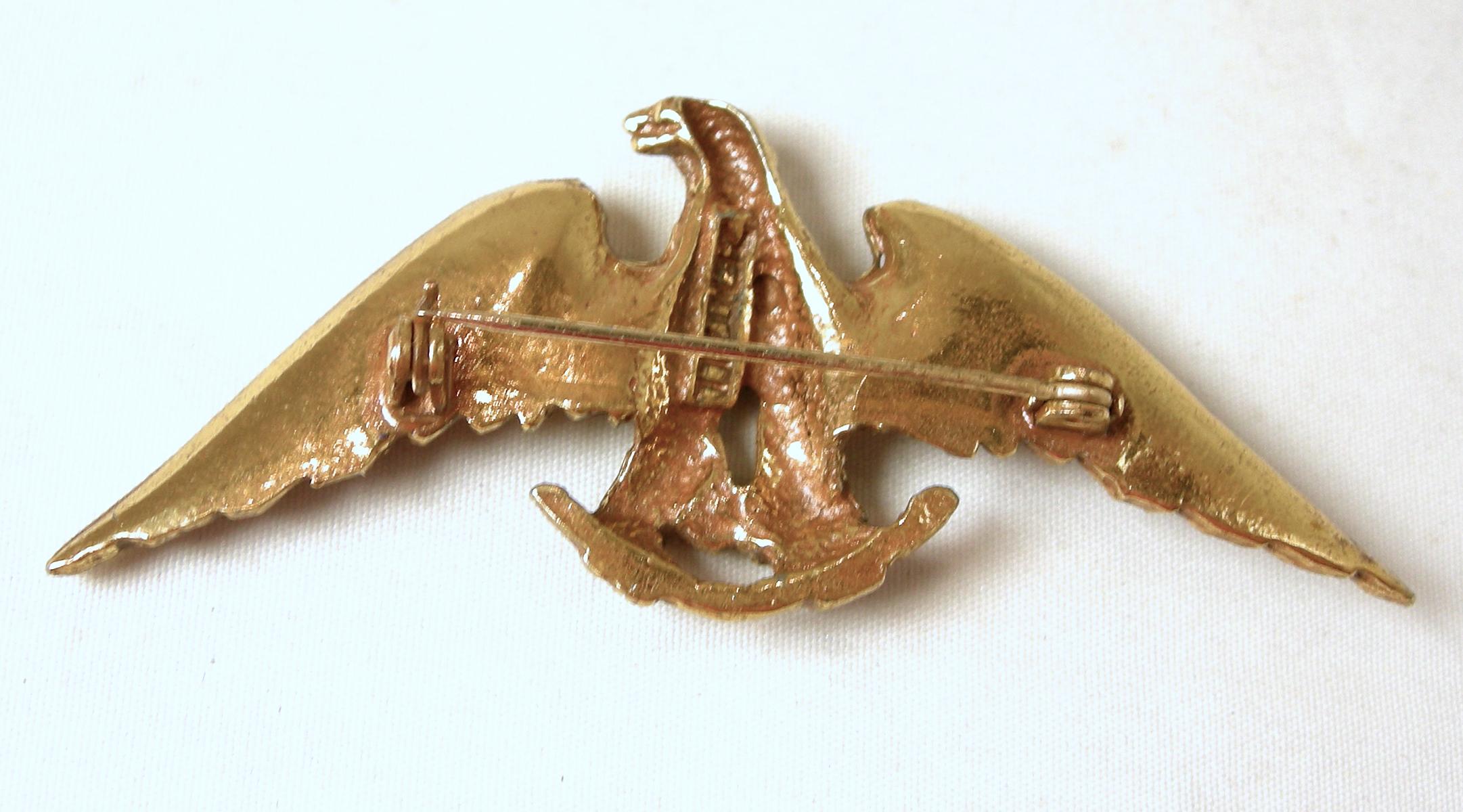 Vintage Early 40s Signed Zentall Eagle Brooch For Sale at 1stDibs ...