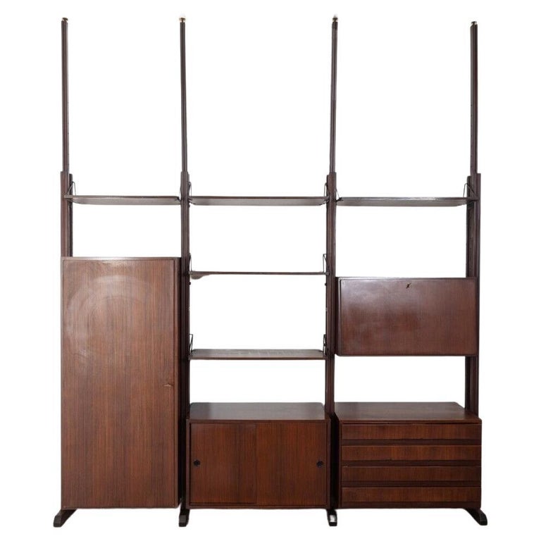 Vintage Earth-Sky Bookcase Furniture from the 50s in Wood For Sale at ...