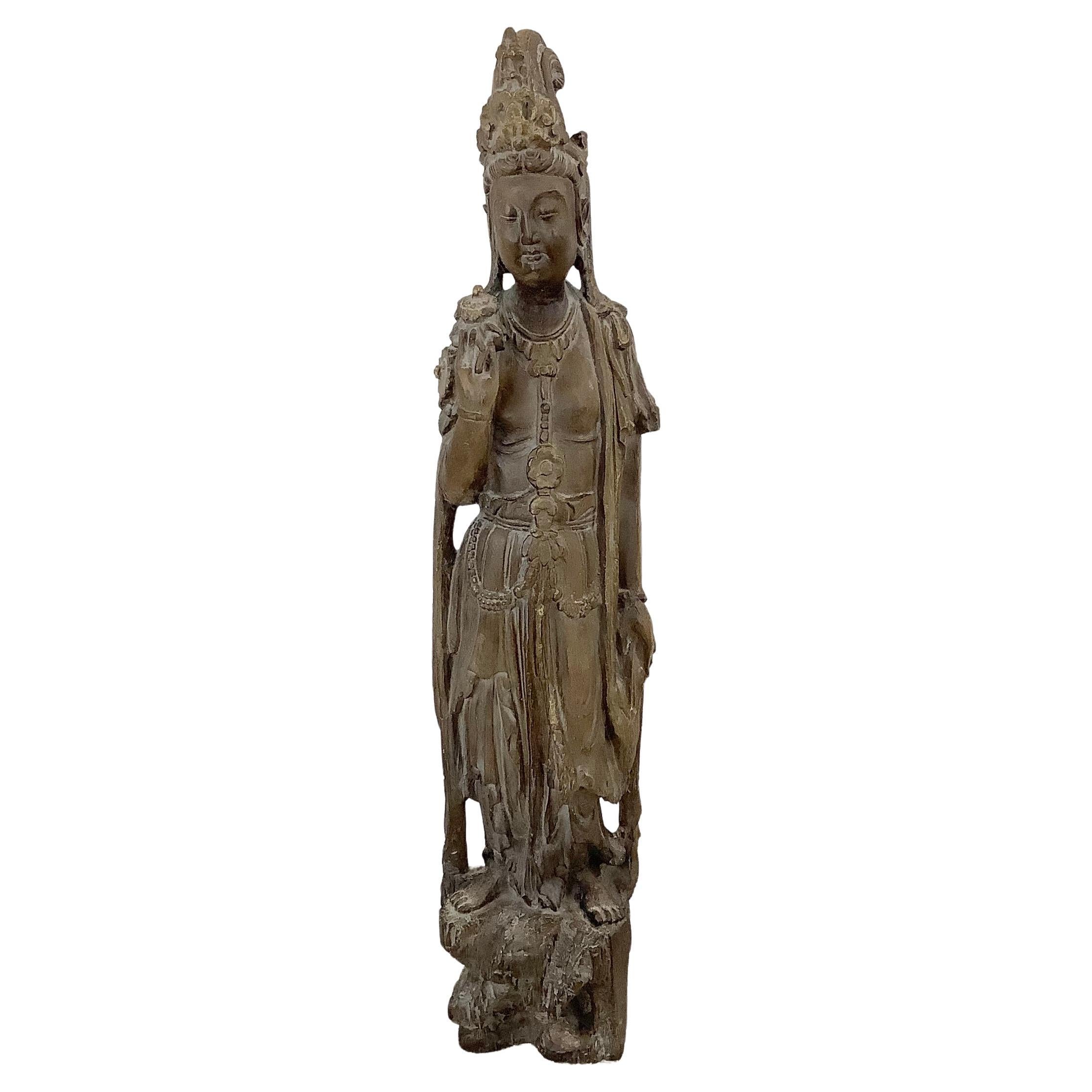 Vintage East Asian Quan Yin Goddess Sculpture from Austin Productions ...