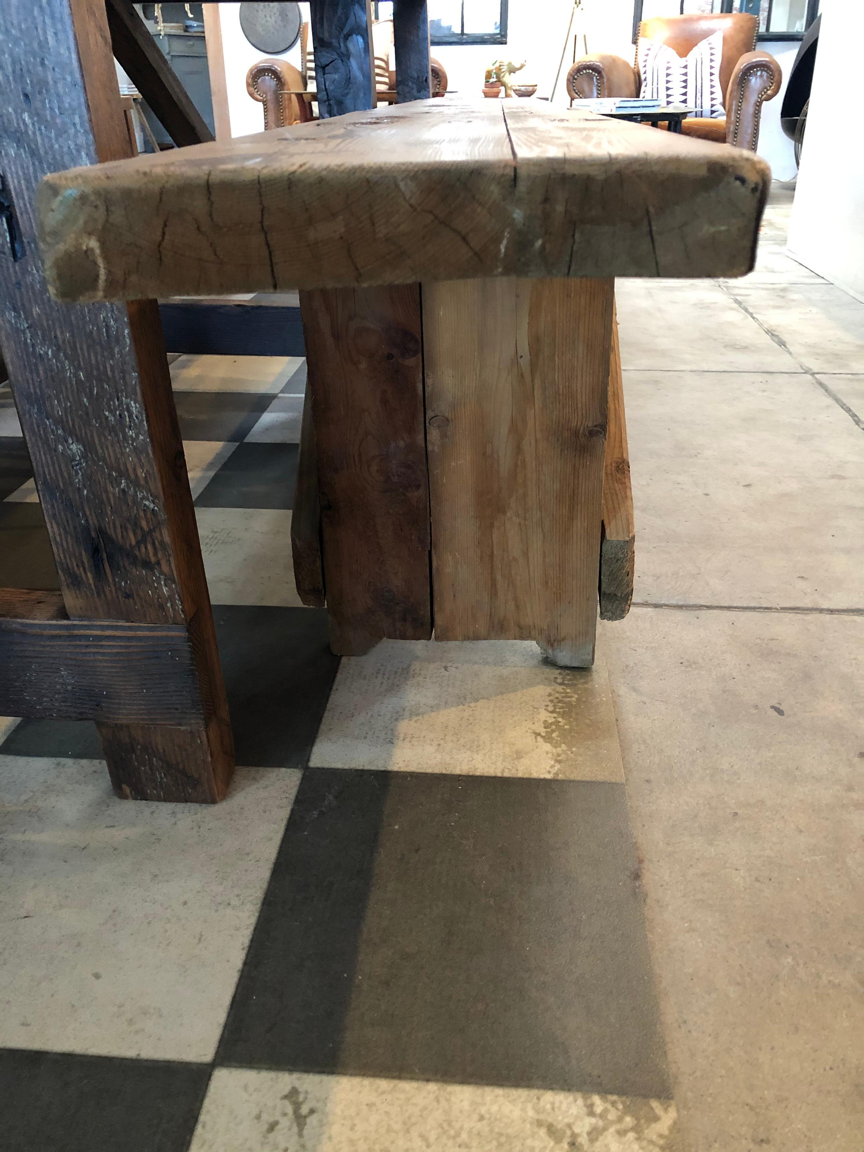 Vintage Eastern European Bench For Sale at 1stDibs