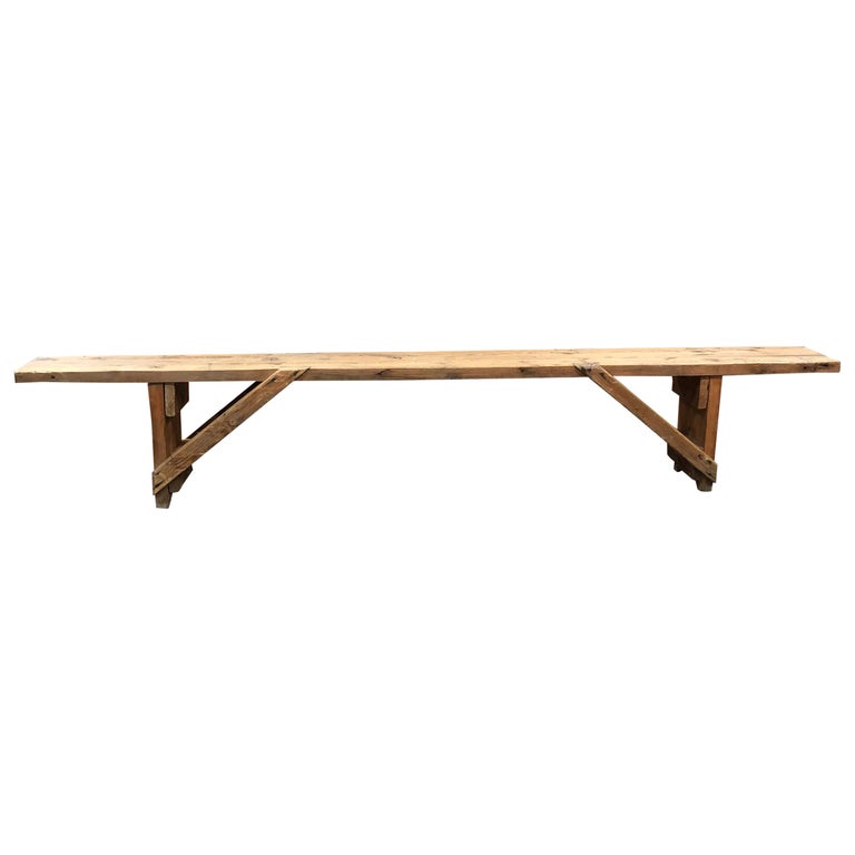 Vintage Eastern European Bench For Sale at 1stDibs