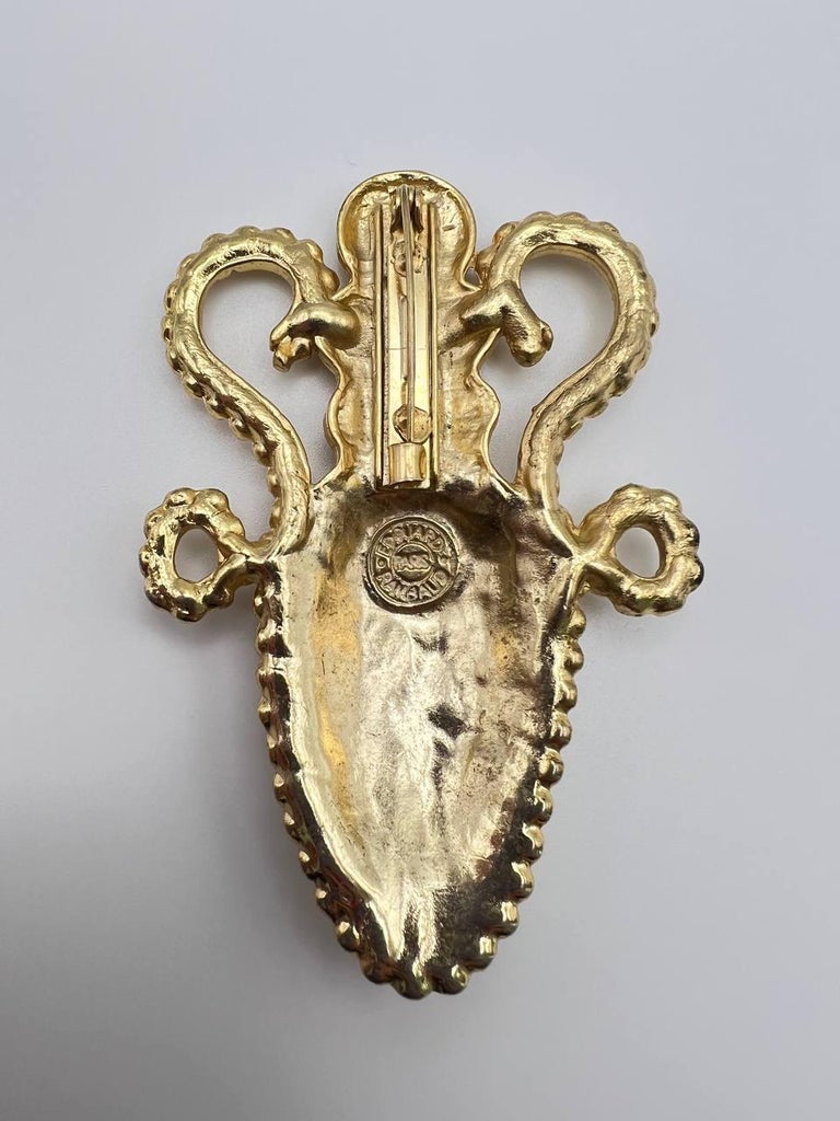 Vintage Edouard Rambaud Gold Tone Amphora Brooch Pin, 1970s For Sale at ...