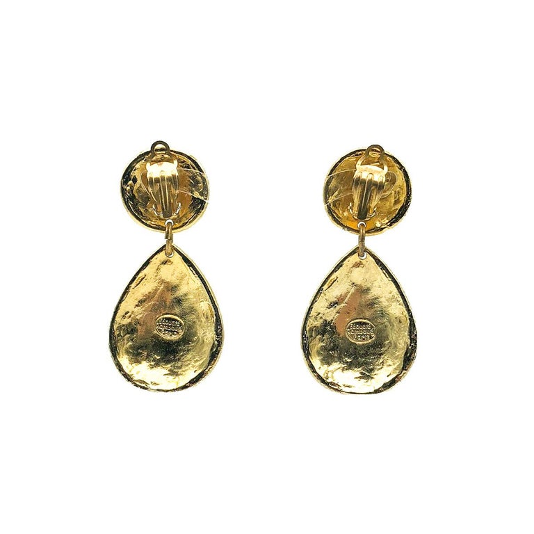 Vintage Edouard Rambaud Paris Pearl Statement Earrings 1980s For Sale ...