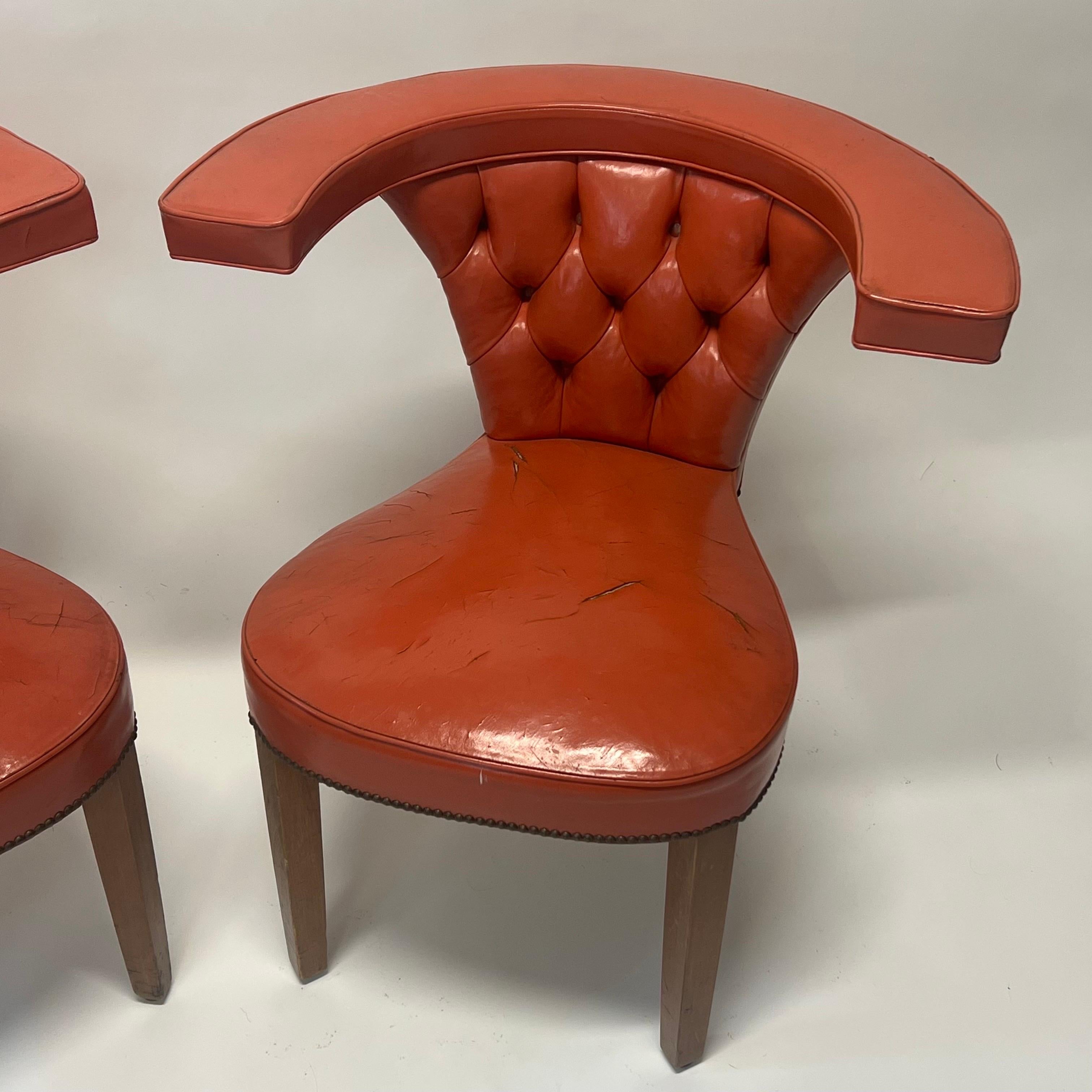 Vintage Edward Wormley Cock Fighting Chairs for Dunbar, circa 1950s For ...
