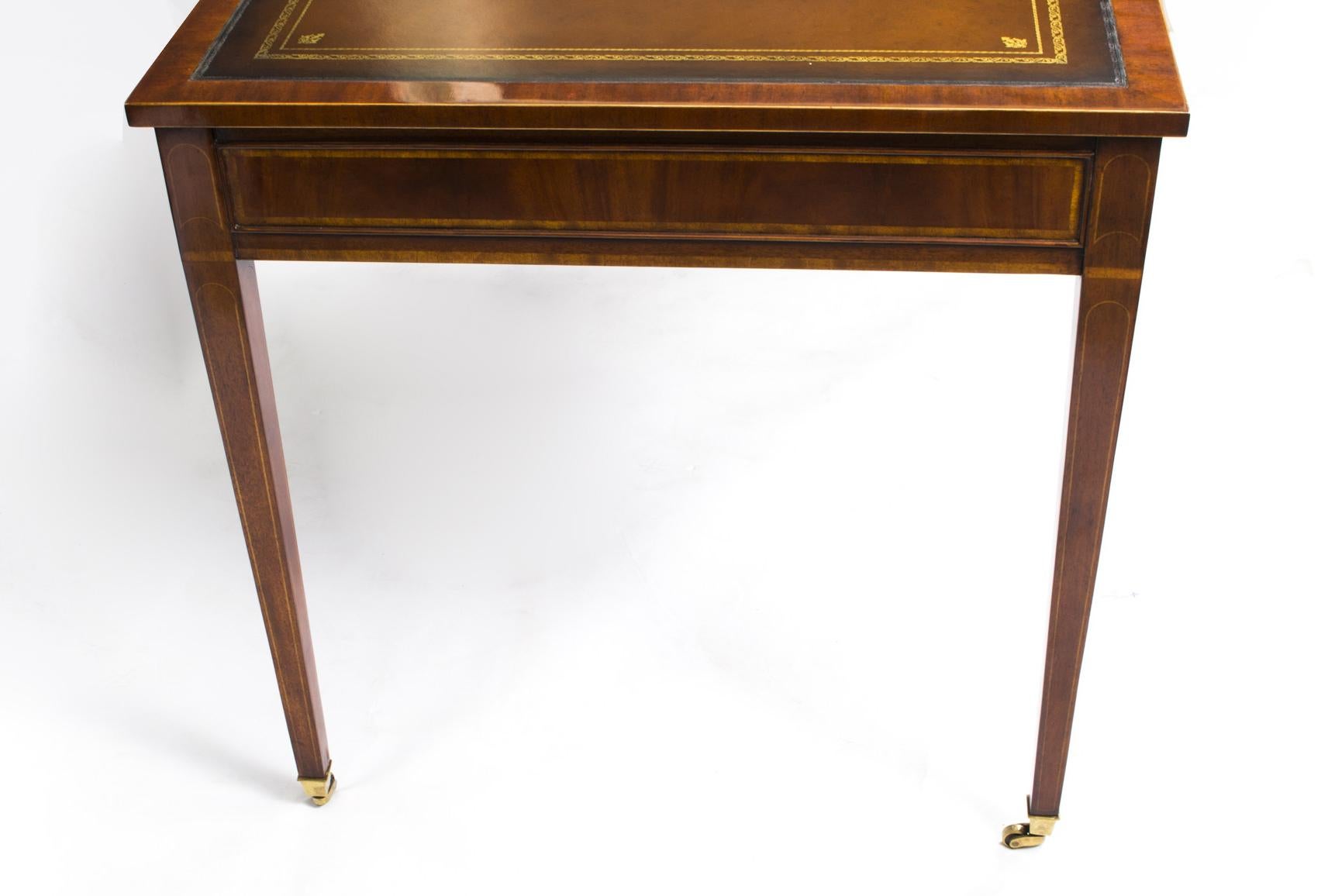 Vintage Edwardian Revival Library Writing Table 20th C at 1stDibs