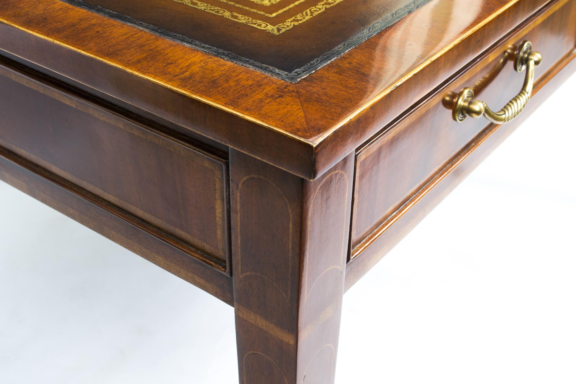 Vintage Edwardian Revival Library Writing Table 20th C at 1stDibs