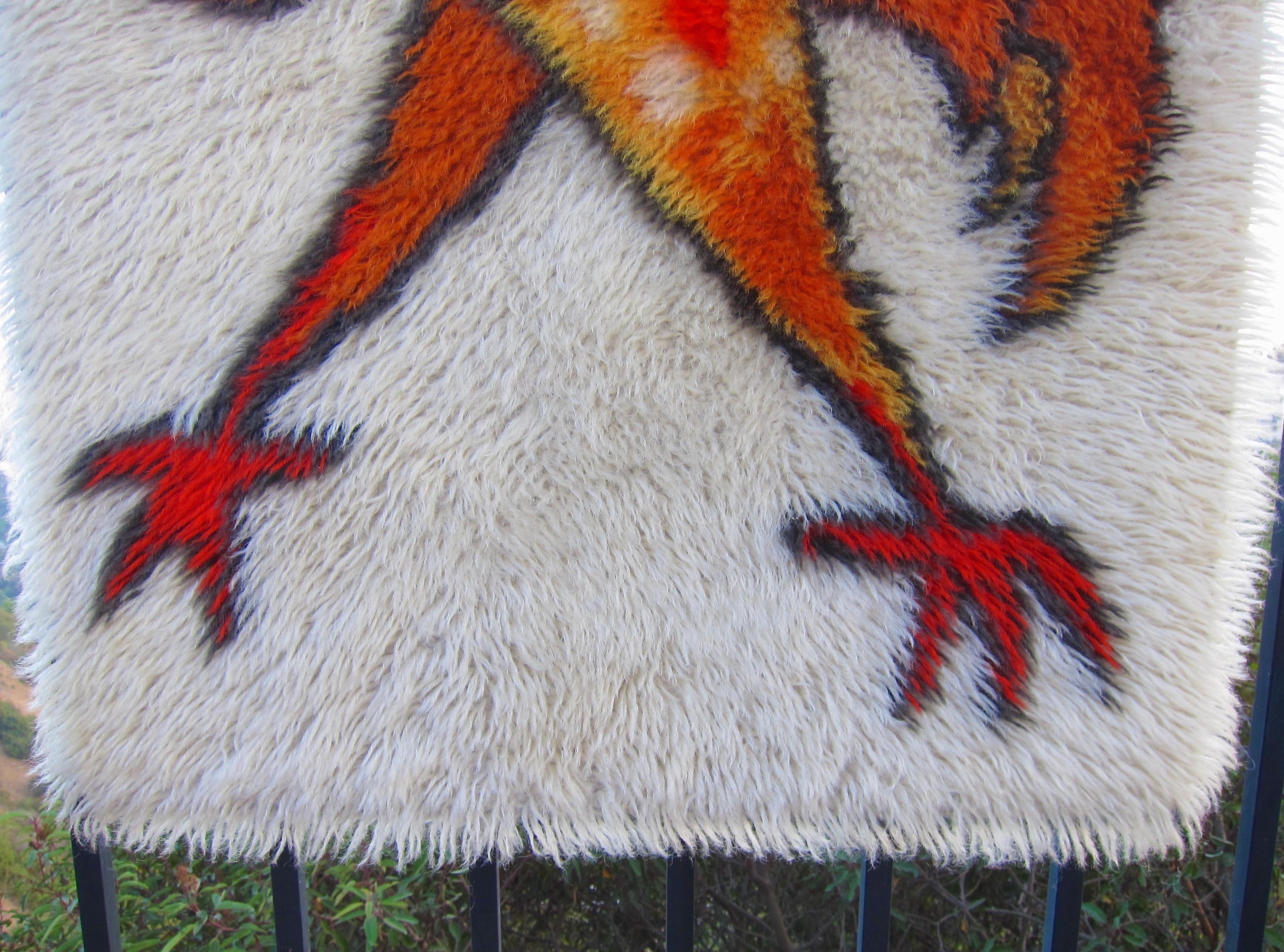 Mid-Century EGE Denmark Rya Rug or Wall Hanging For Sale at 1stDibs ...