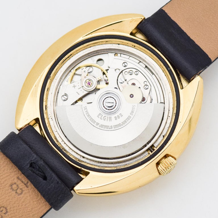 Vintage Elgin Automatic Day-Date Base Metal and Stainless Steel Watch ...