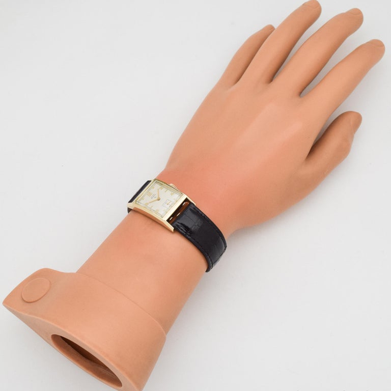 Vintage Elgin Deluxe Rectangular-Shaped Watch, 1948 For Sale at 1stDibs ...