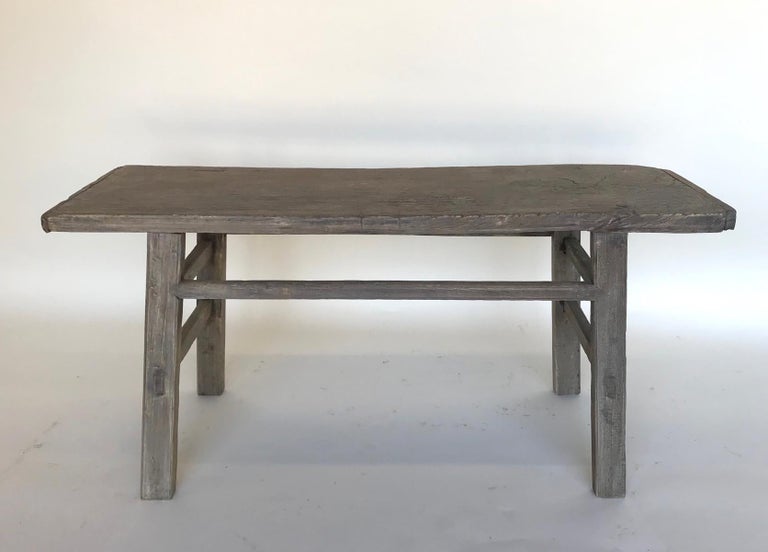 Vintage Elm Bench at 1stDibs