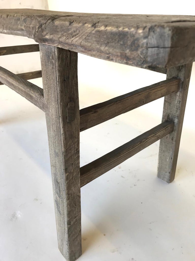 Vintage Elm Bench at 1stDibs