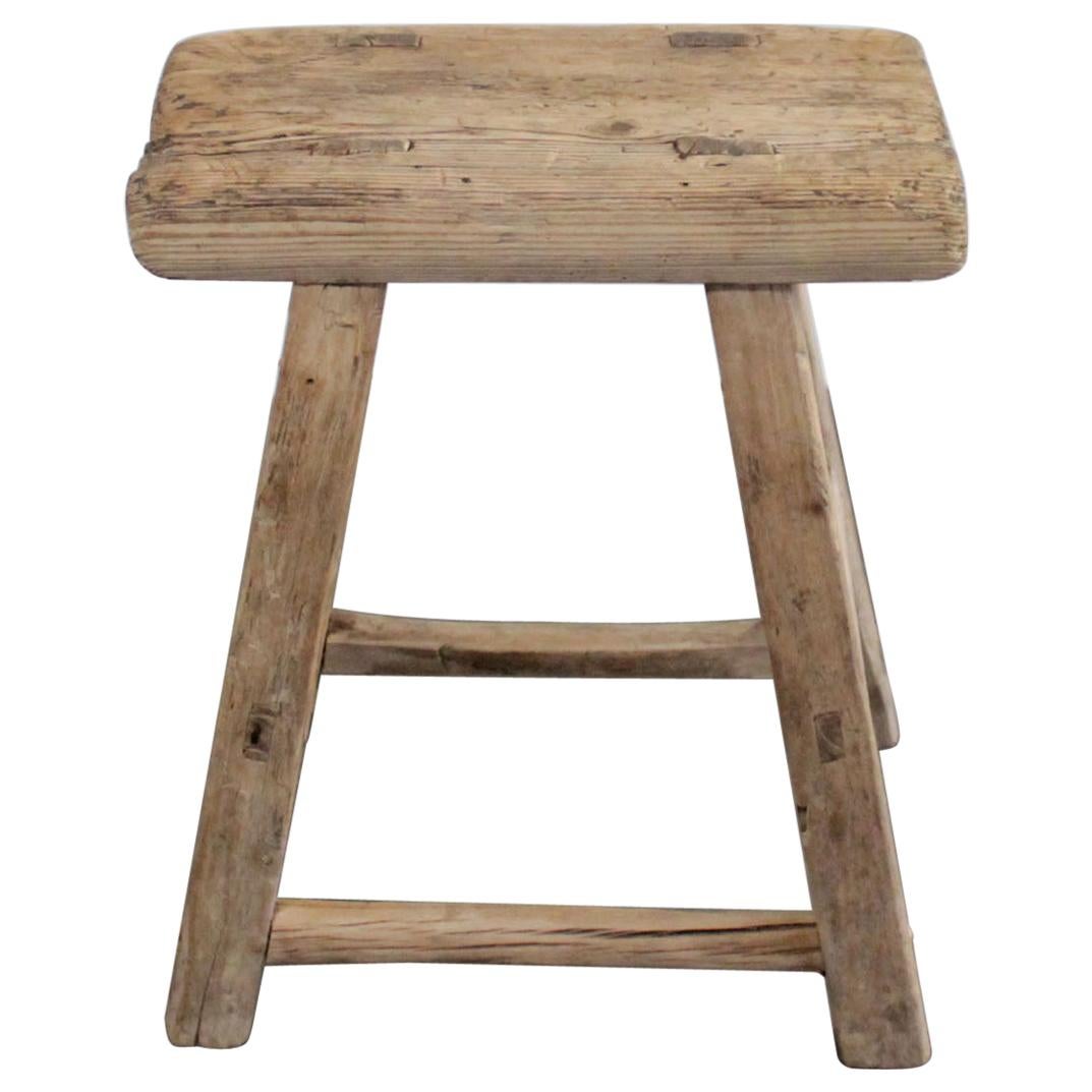 Chunky Massive Side Table or Stool With a Primitive , Rustic Feel For ...