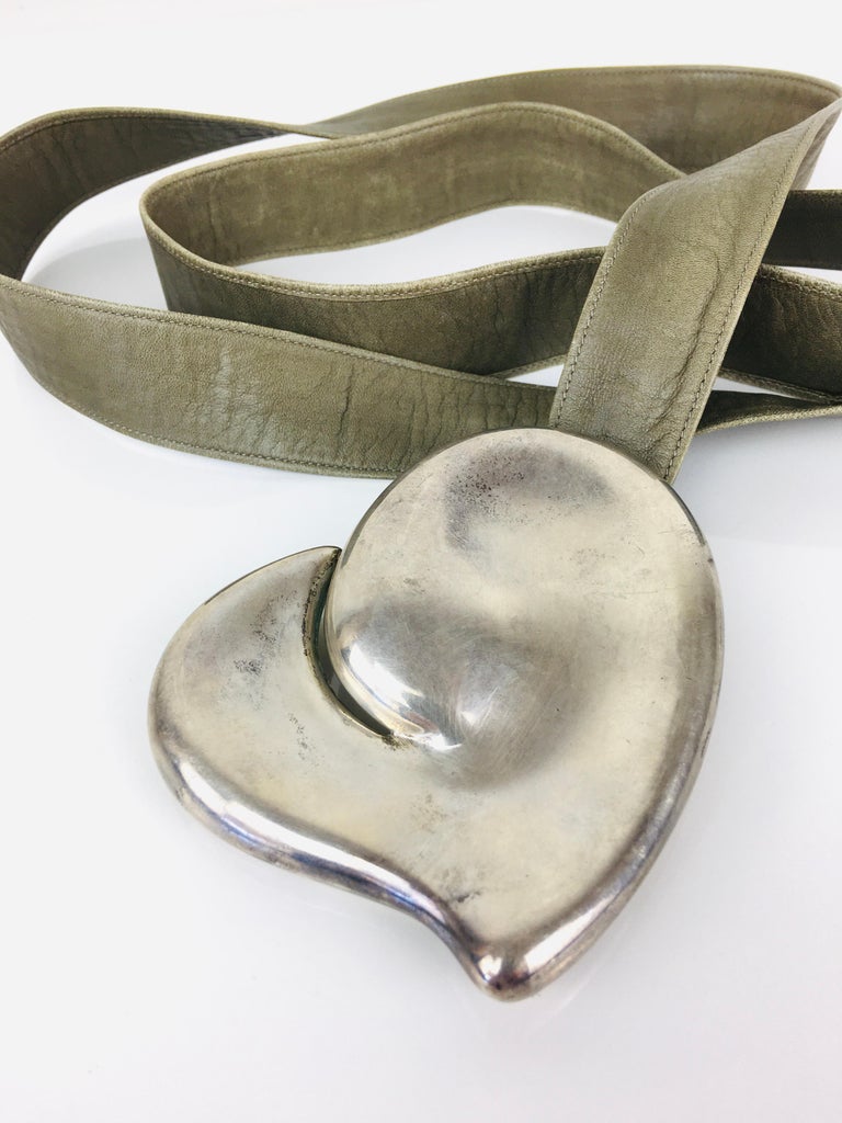 Vintage Elsa Peretti For Halston By Tiffany Sterling Silver Puffy Heart ...
