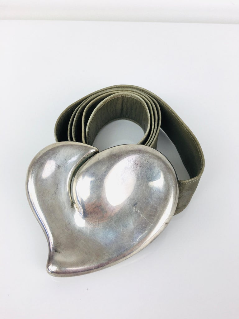 Vintage Elsa Peretti For Halston By Tiffany Sterling Silver Puffy Heart ...