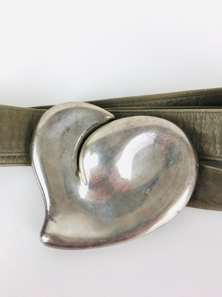 Vintage Elsa Peretti For Halston By Tiffany Sterling Silver Puffy Heart ...