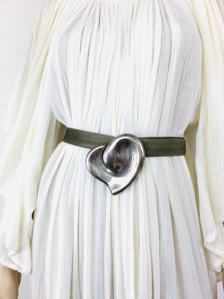 Vintage Elsa Peretti For Halston By Tiffany Sterling Silver Puffy Heart ...