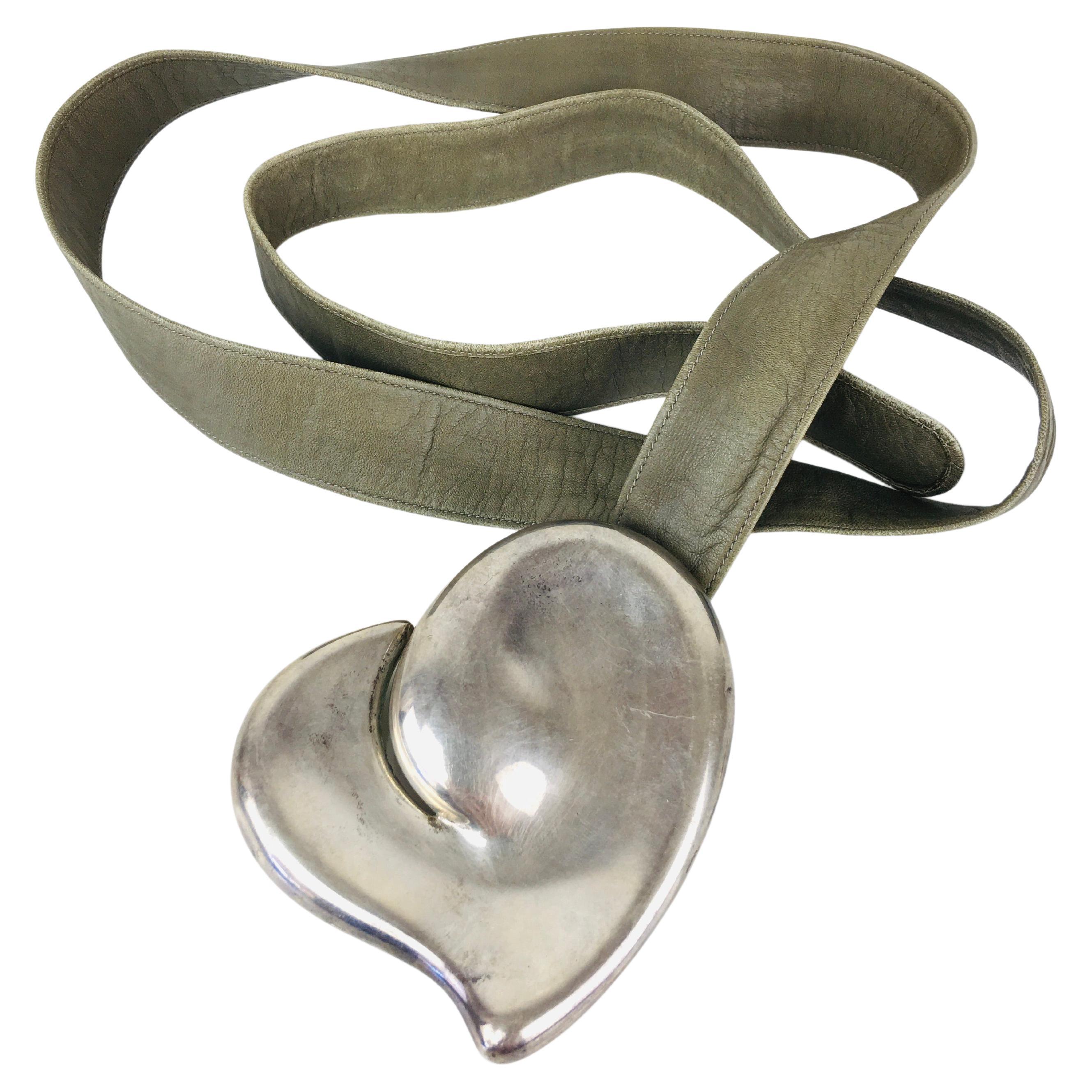Vintage Elsa Peretti For Halston By Tiffany Sterling Silver Puffy Heart ...