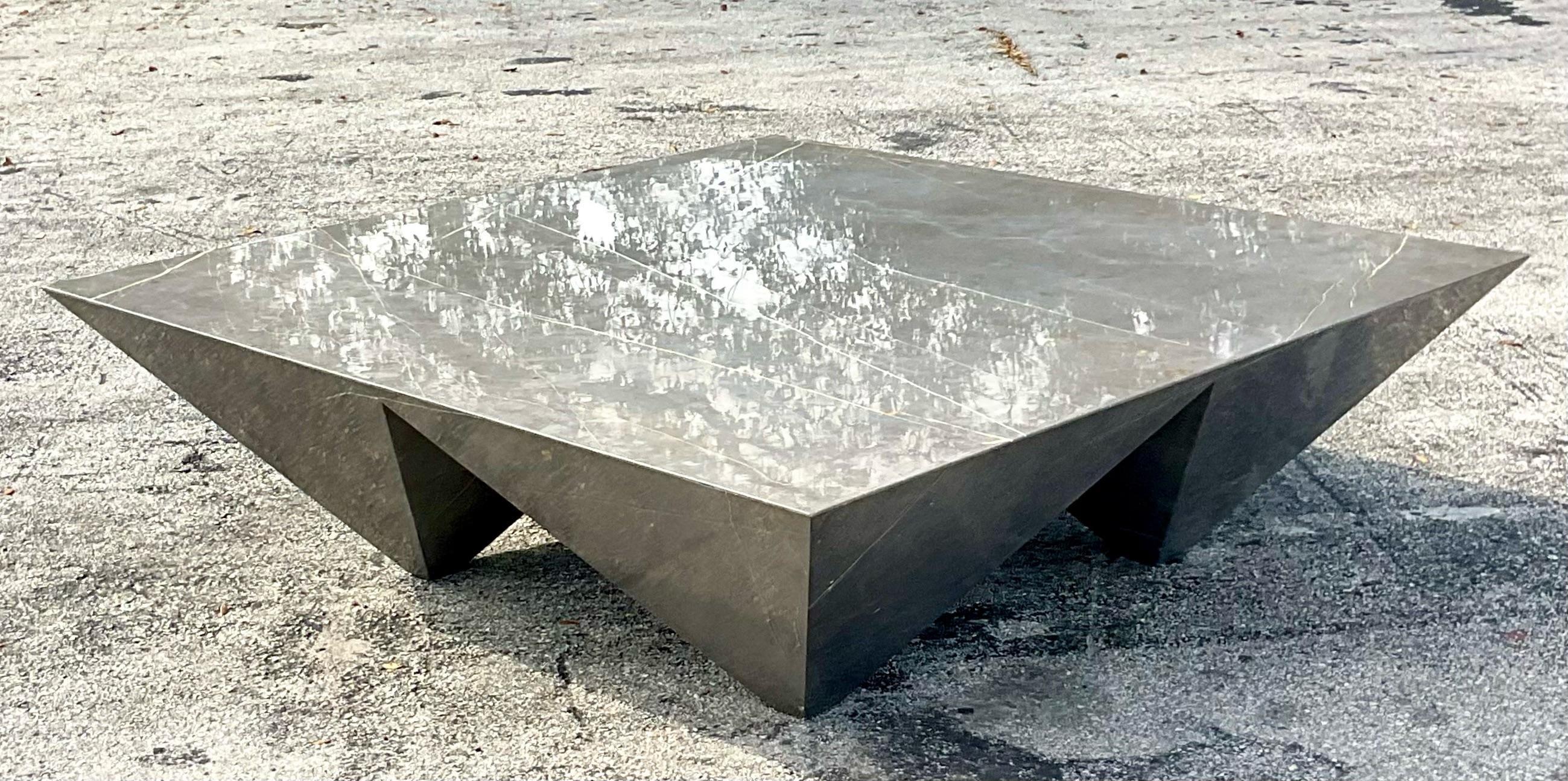 Vintage Elte Marble Coffee Table For Sale at 1stDibs