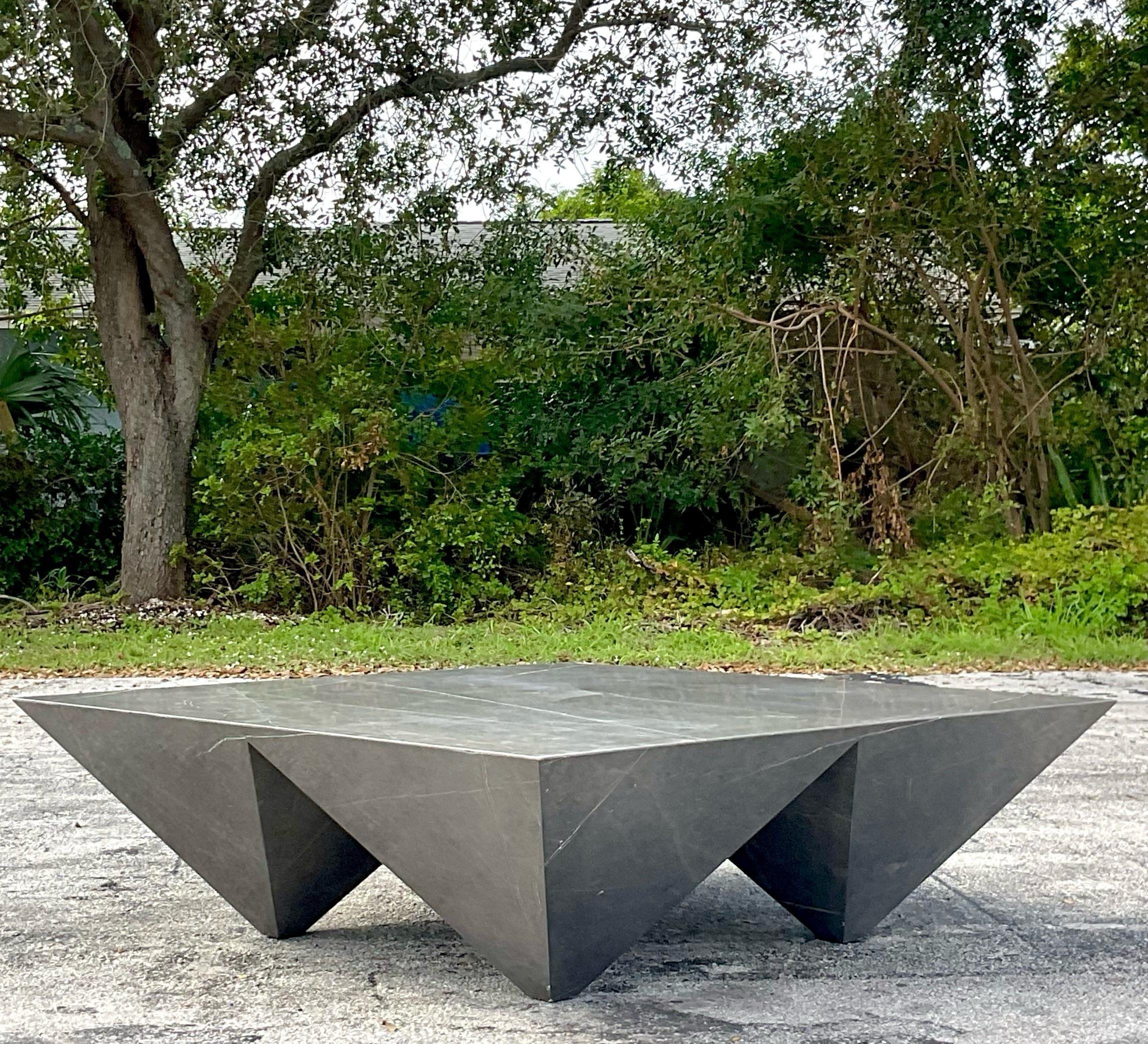 Vintage Elte Marble Coffee Table For Sale at 1stDibs