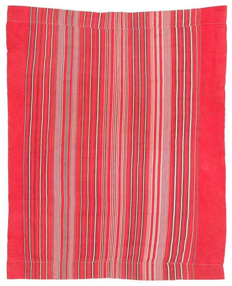 Vintage Embroidered African Wrap Textile For Sale at 1stdibs