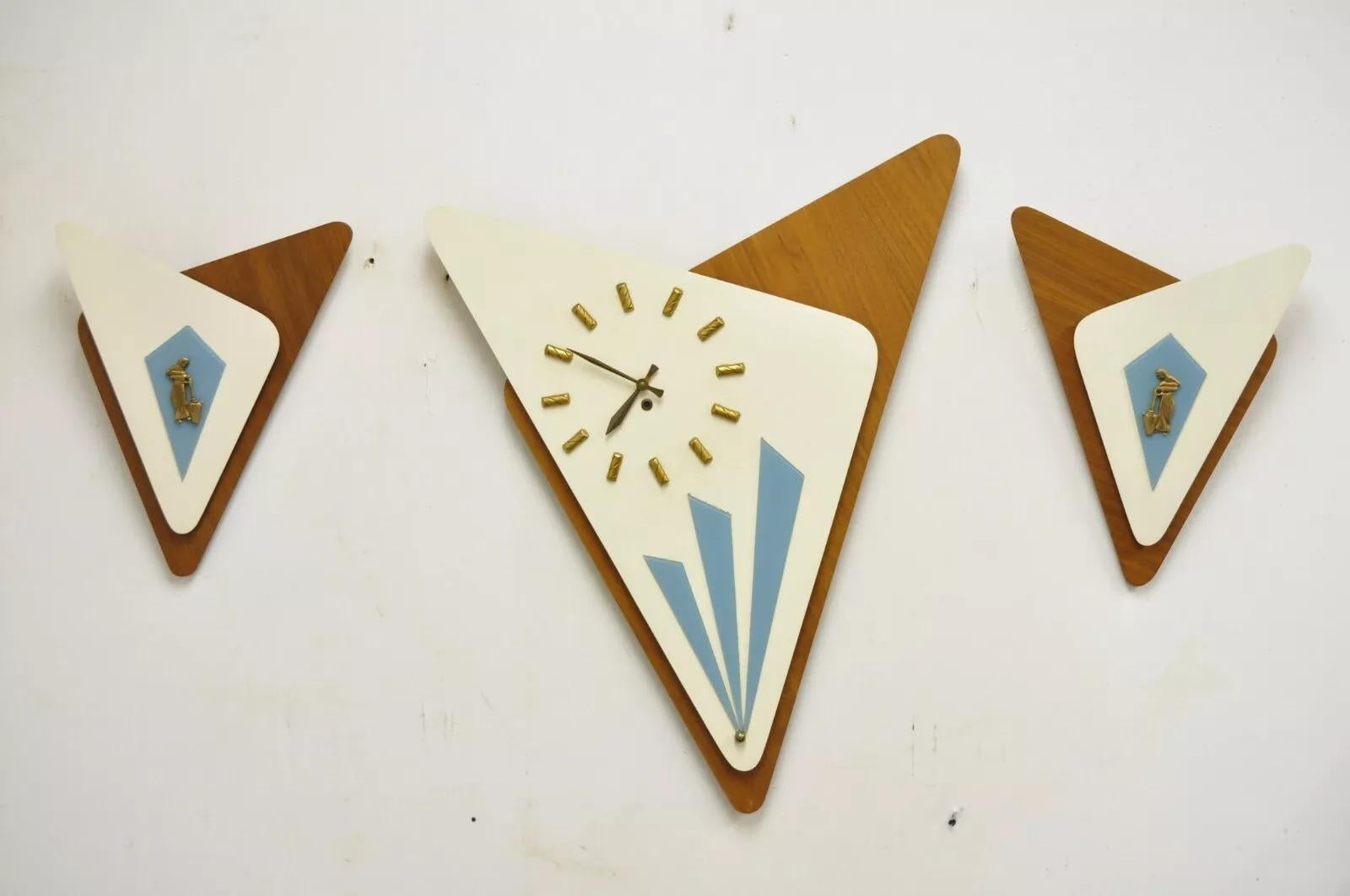 Vintage Empire Art Products Atomic Era Mid Century Modern Wall Clock ...