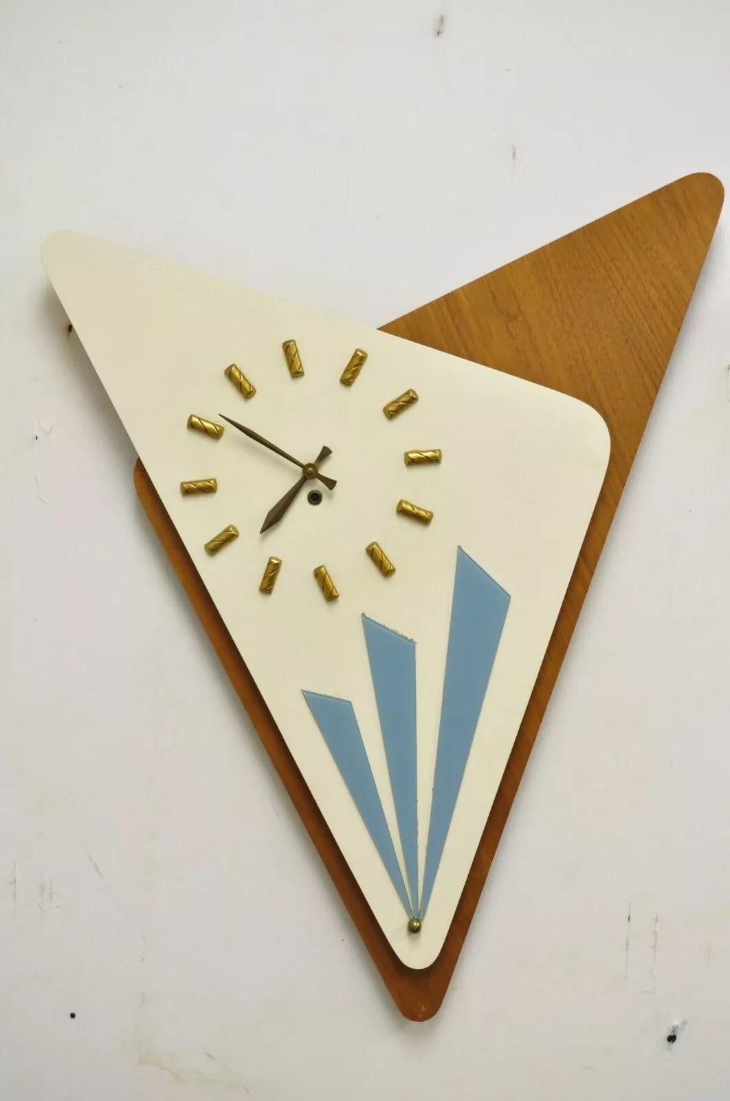 Vintage Empire Art Products Atomic Era Mid Century Modern Wall Clock ...