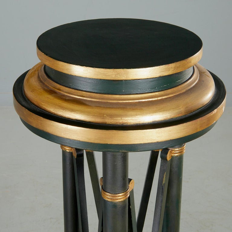 Vintage Empire Style Ebonised and Giltwood Torchiere Pedestals, a Pair ...