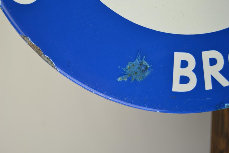 Vintage Enamel Advertising Sign SACHS Engine Block, 1950s at 1stDibs