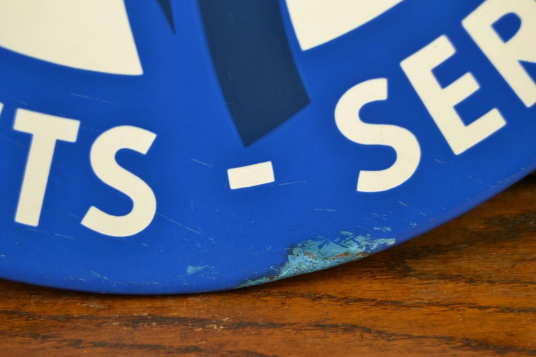 Vintage Enamel Advertising Sign SACHS Engine Block, 1950s at 1stDibs