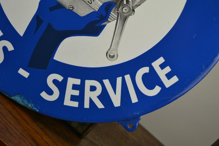 Vintage Enamel Advertising Sign SACHS Engine Block, 1950s at 1stDibs