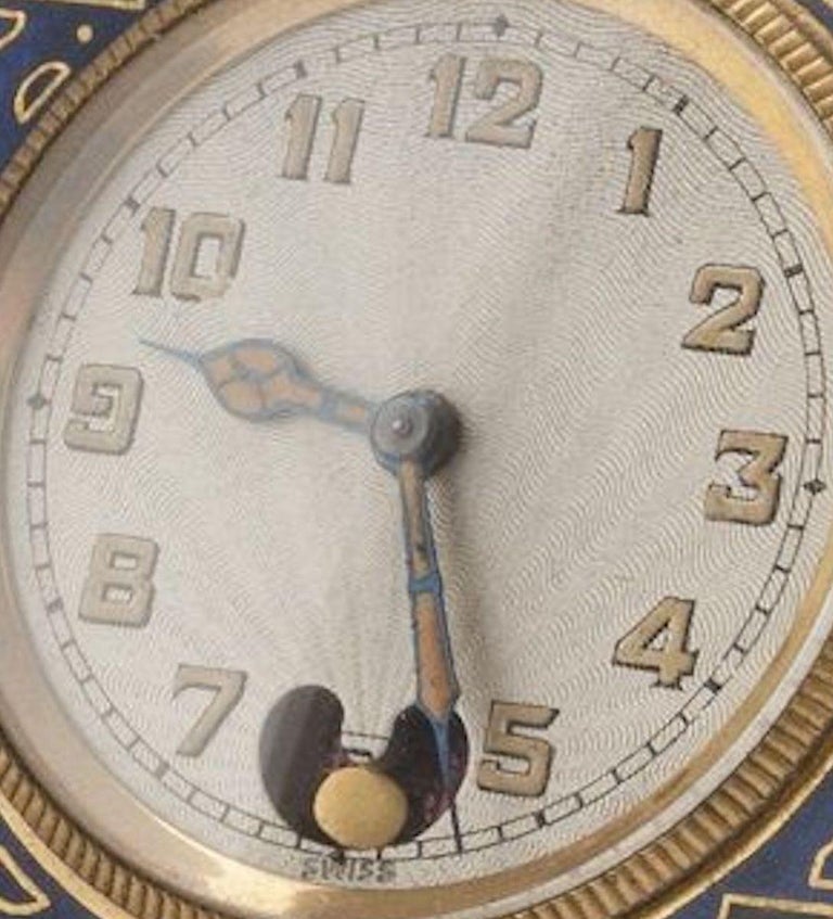 Vintage Enamel and Metal Clock, Russia, First Half of the 20th Century ...