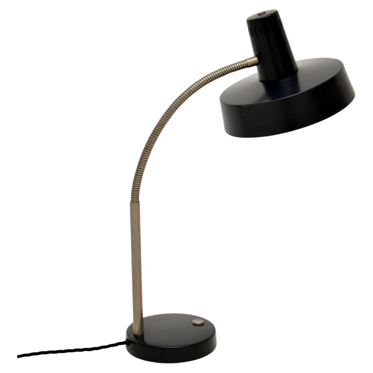 Vintage Enamelled Steel Desk Lamp For Sale at 1stDibs