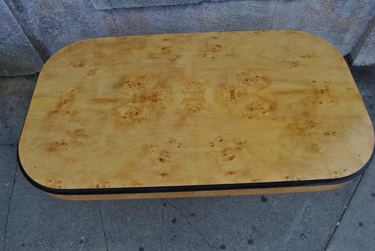 Vintage English Art Deco Style Bird's-Eye Maple Table For Sale at 1stDibs