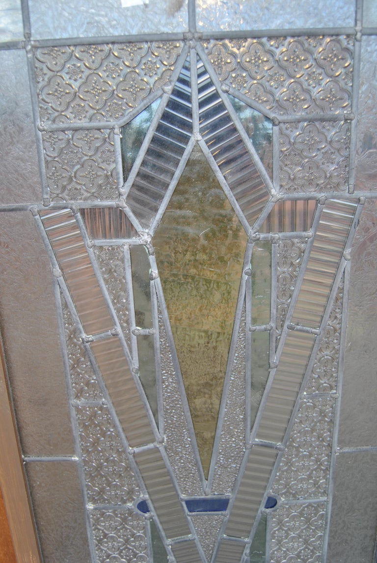 Vintage English Art Deco Style Stained Glass Window For Sale at 1stDibs ...