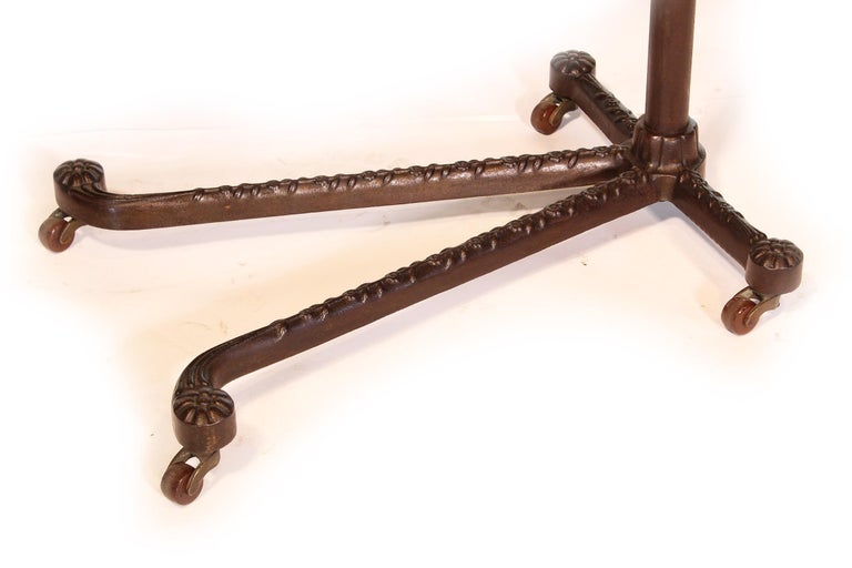 Vintage English Cast Iron Tilt-Top Hospital Bedside Invalid Serving ...