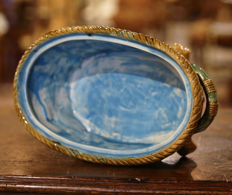 Vintage English Hand-Painted Minton Style Majolica Game Pie Tureen with ...