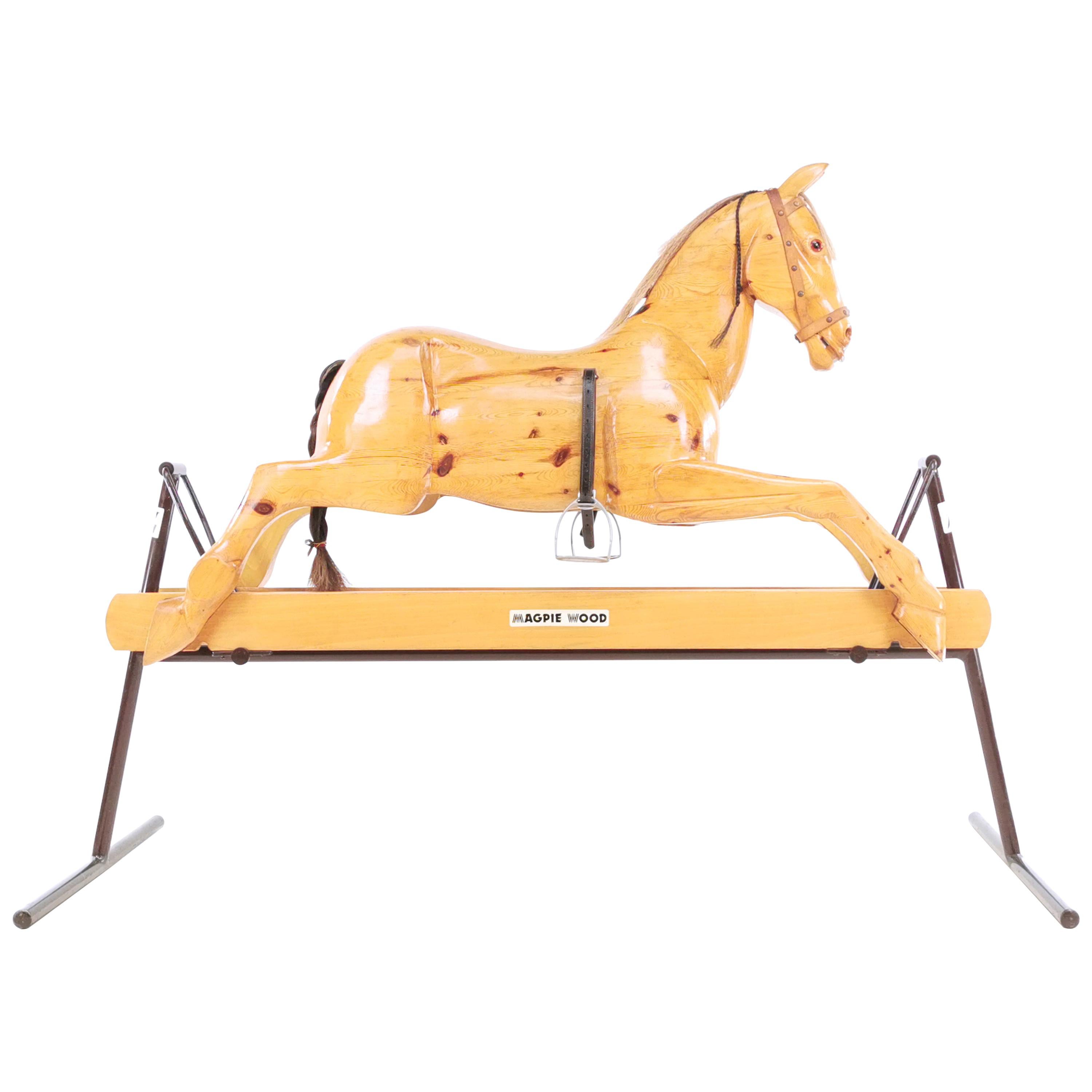 Wicker Rocking Horse, 1950s For Sale at 1stDibs