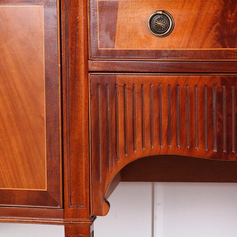Vintage English Made Sheraton Style Sideboard For Sale at 1stDibs